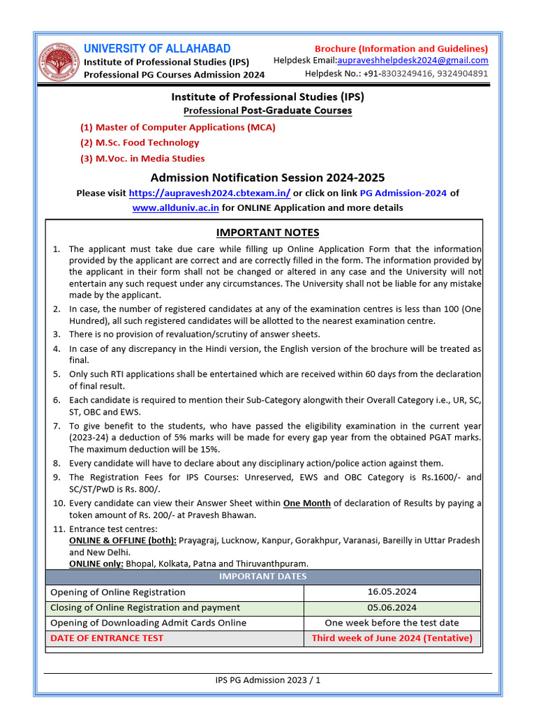 IPS Brochure 2024 | PDF