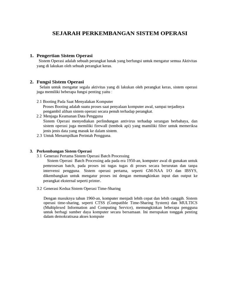 Dessy-SEJARAH PERKEMBANGAN SISTEM OPERASI | PDF