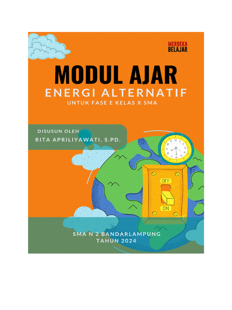Modul Ajar Fisika - Fase E - Energi Alternatif - Rita A | PDF