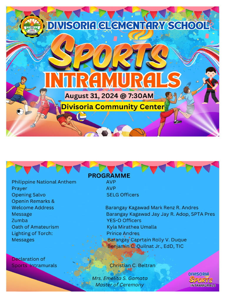 Sports Intrams Invitation | PDF