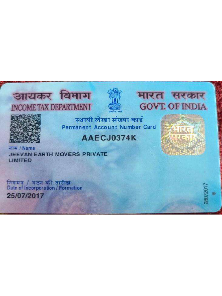 Jeevan Pan Card | PDF