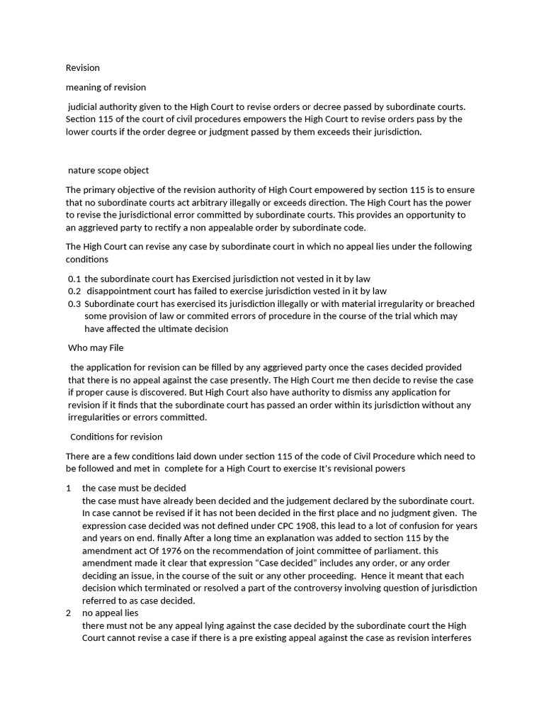 Arjun Rawat, Revision, CPC, Script | PDF