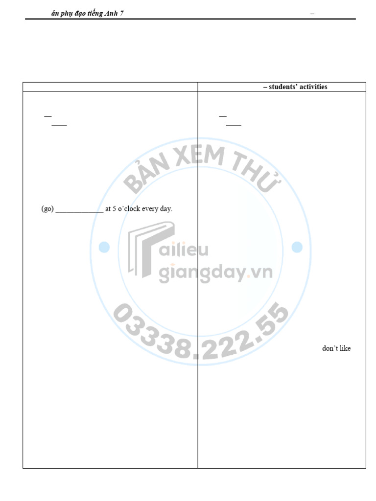 G.A PHỤ ĐẠO ANH 7 (GLOBAL) 2023- HKI-1719570975 | PDF