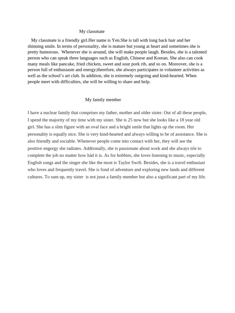 My New Classmate | PDF