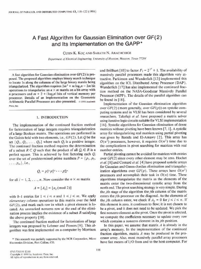 Fast Gauss | PDF
