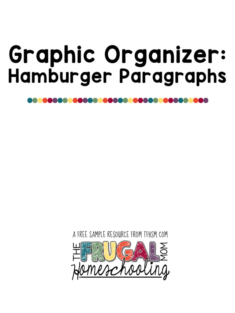 Graphic Organizer:: Hamburger Paragraphs | PDF