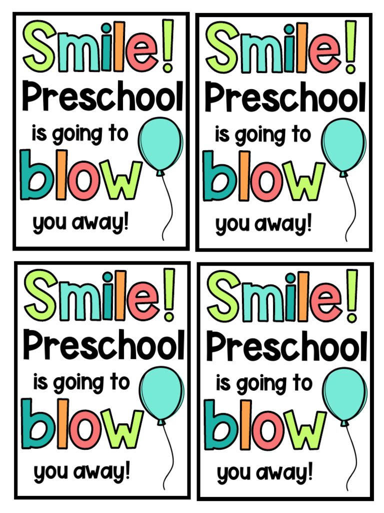 Smile Blow You Away Gift Tag FREEBIE | PDF