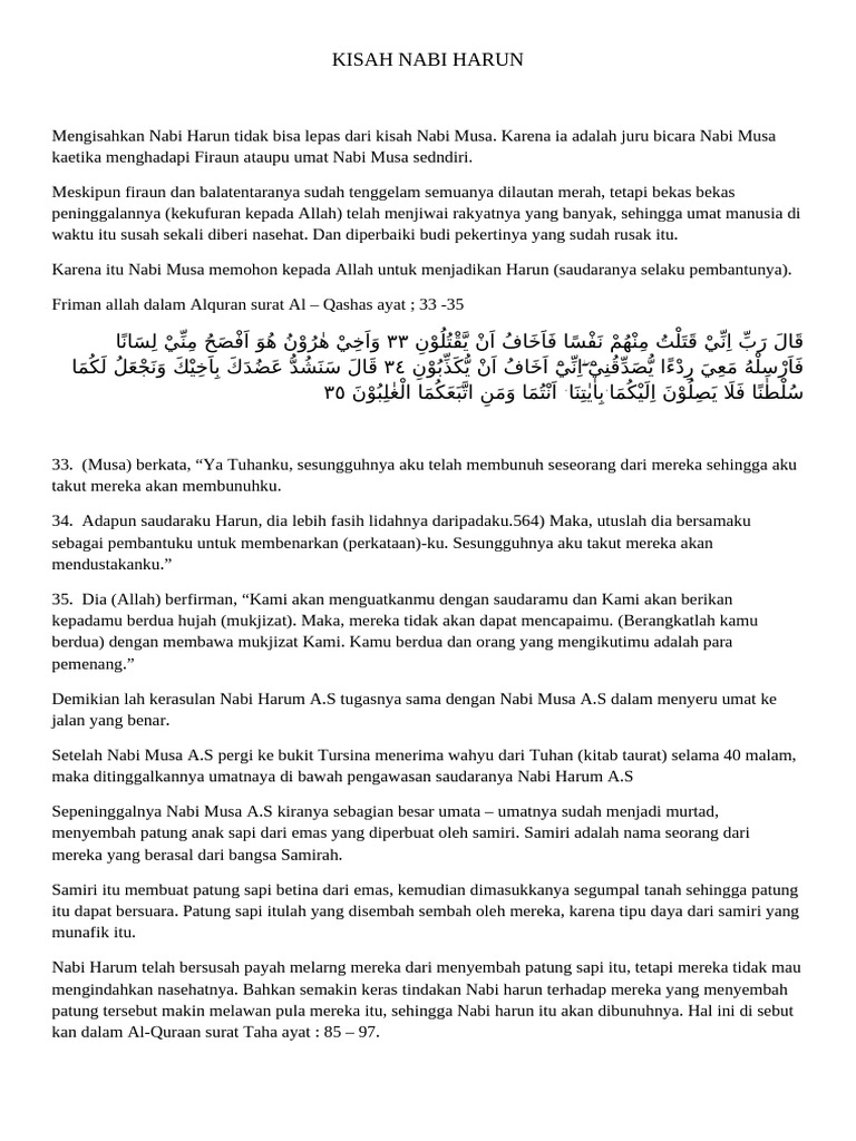 KISAH_NABI_HARUN[1] | PDF