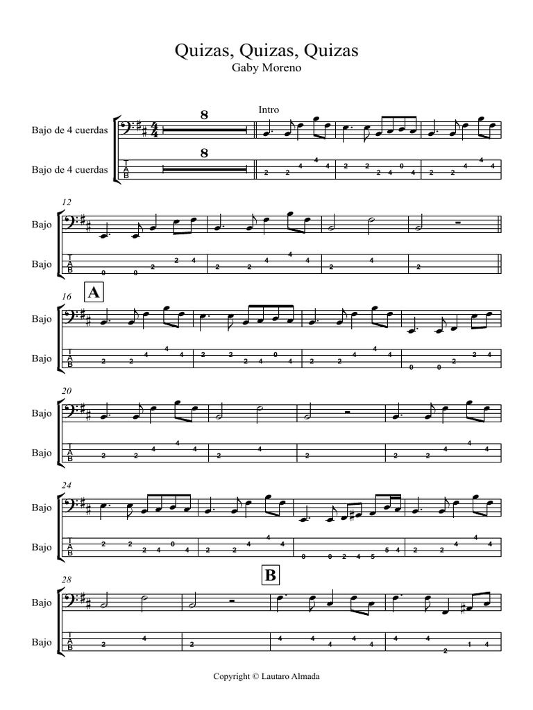 Quizas, Quizas, Quizas - Partitura Completa | PDF