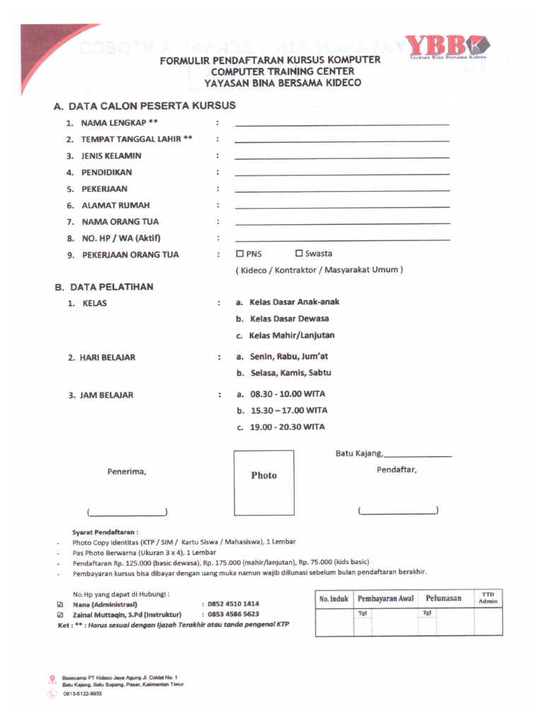 Lembar Jawaban Dan Formulir | PDF