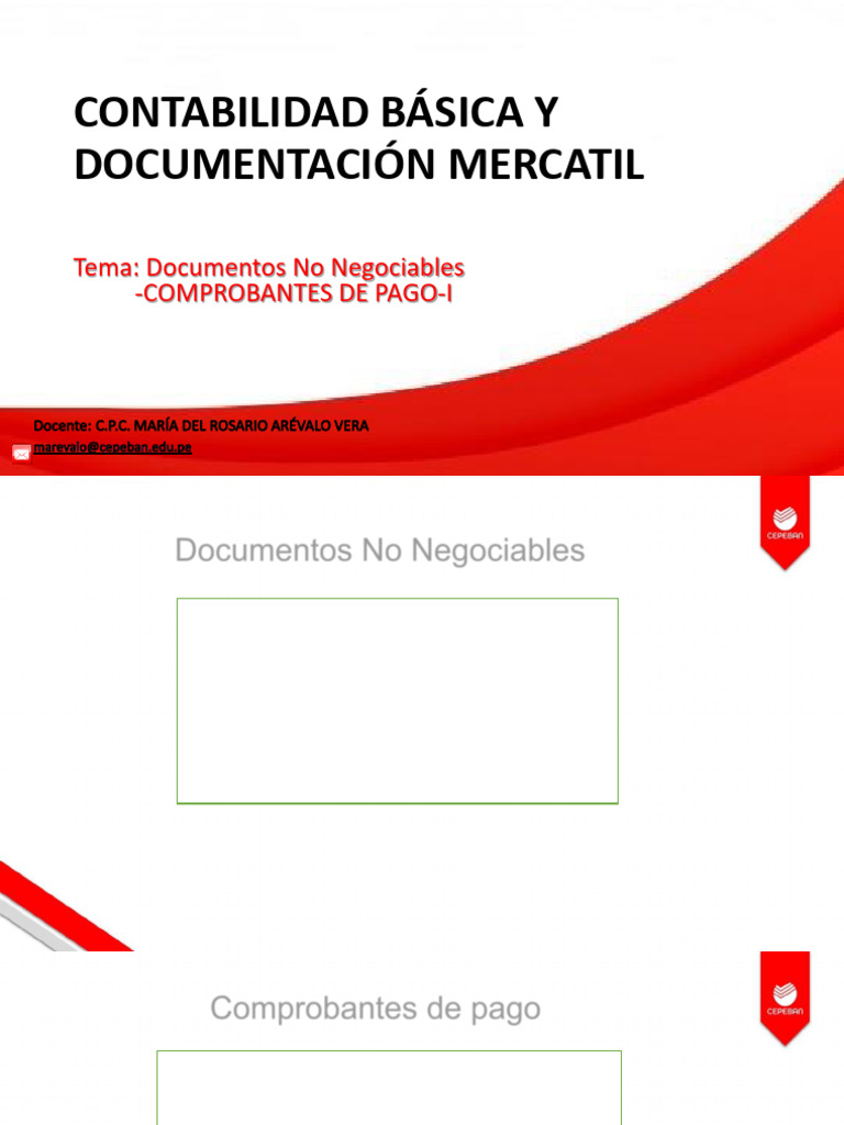 Doc - Merc. Comp. de Pago | PDF