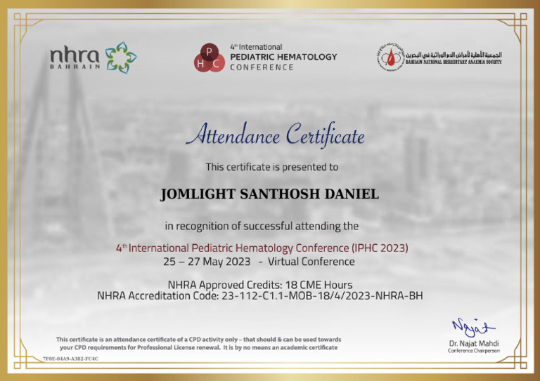 CME Certificate 1554 | PDF