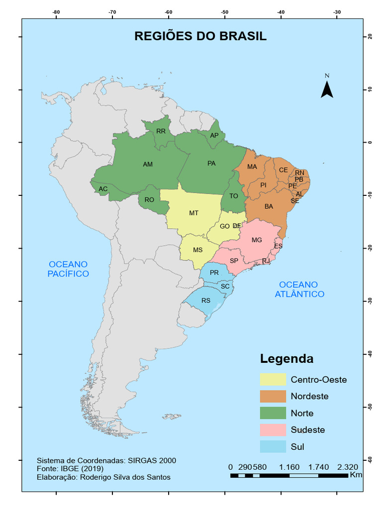 Mapa Regional Do Brasil | PDF