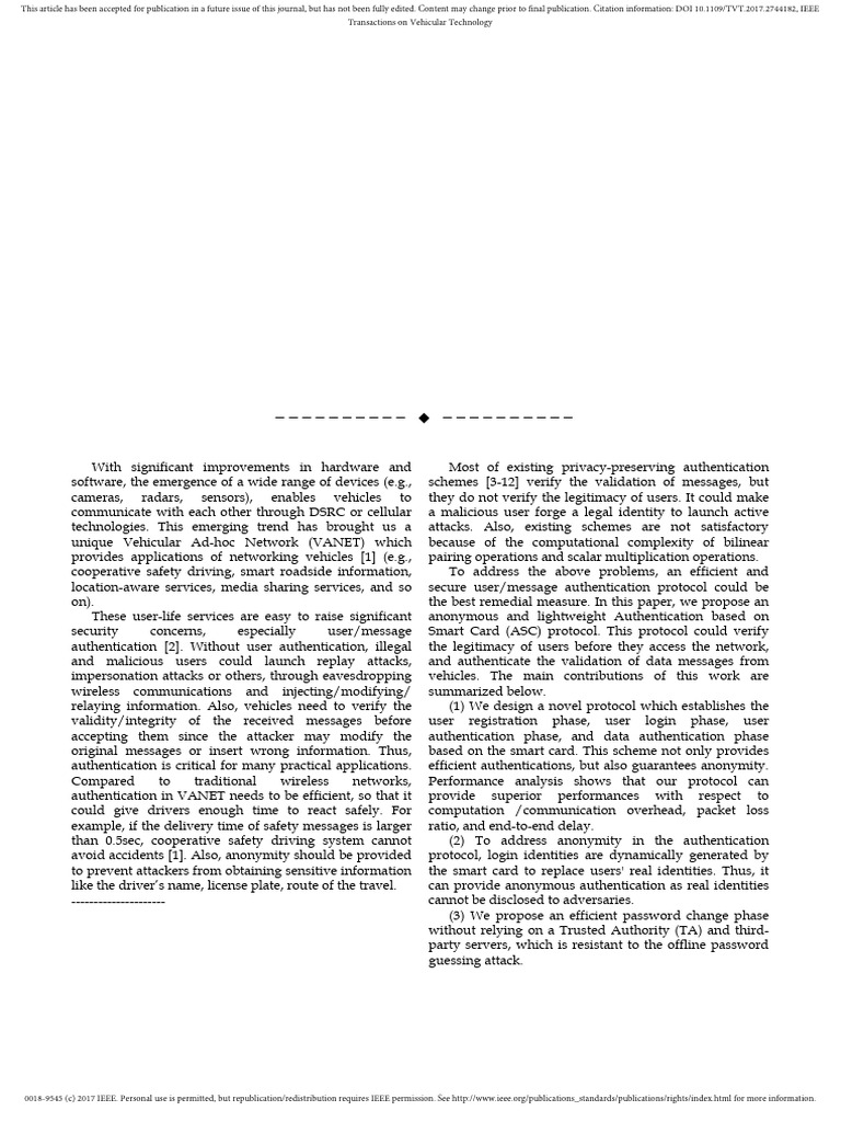 12 IEEE Transactions on Vehicular Technology (if 5.379) | PDF