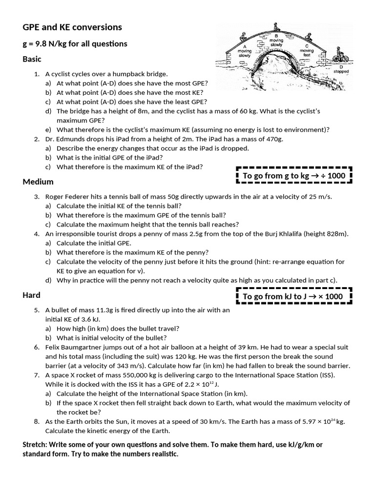 gpe-and-ke-conversion-worksheet | PDF
