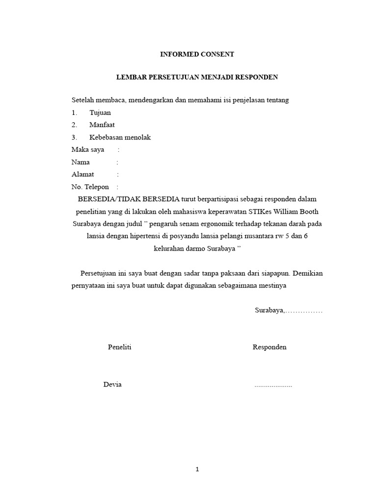 Informed Consent PDF | PDF