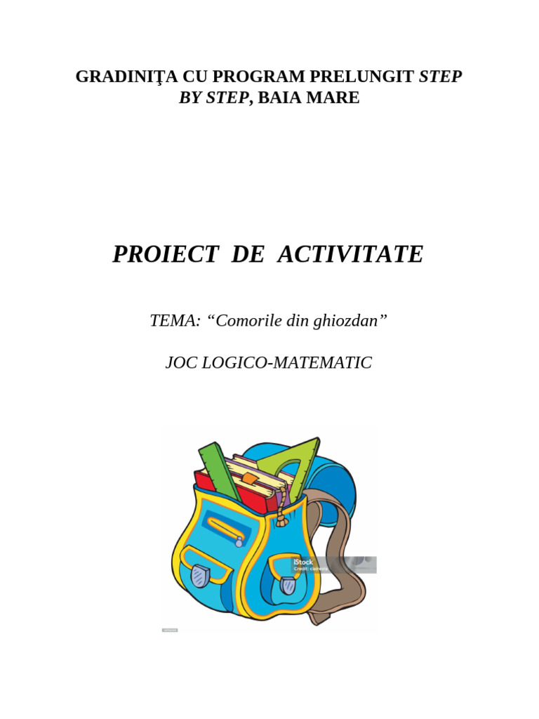 Proiect Didactic | PDF