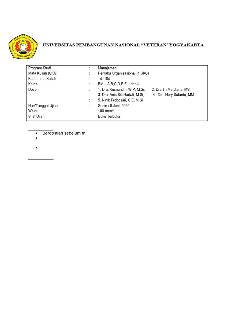 UAS 2020.PO 4sks | PDF