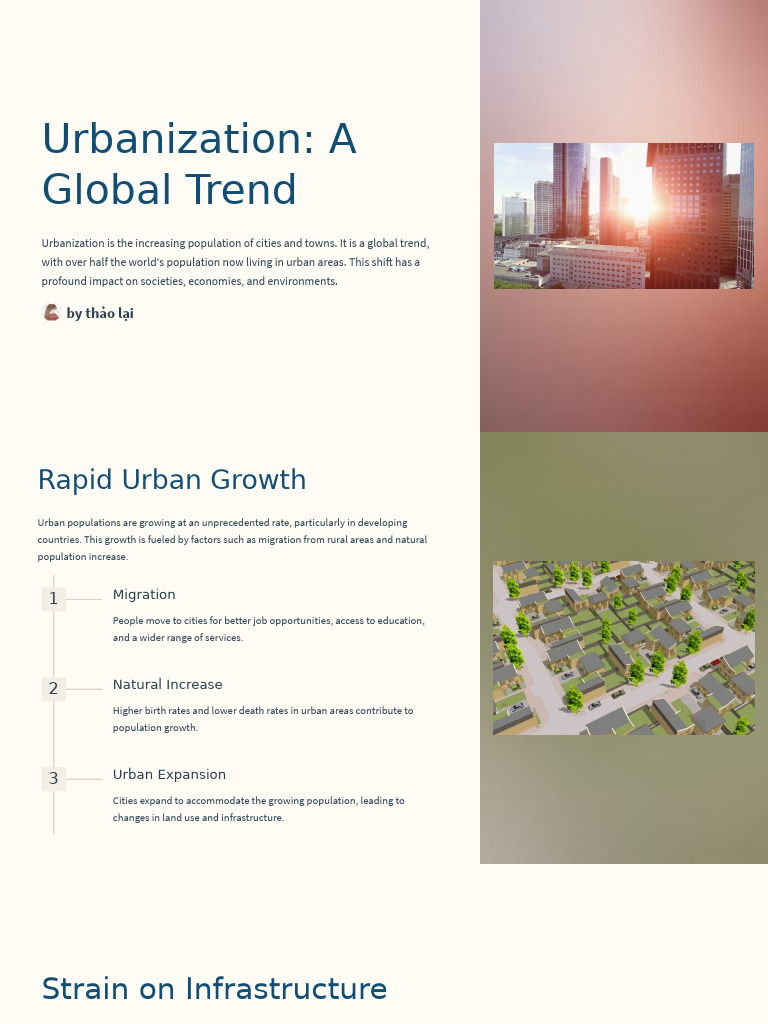 Urbanization A Global Trend | PDF