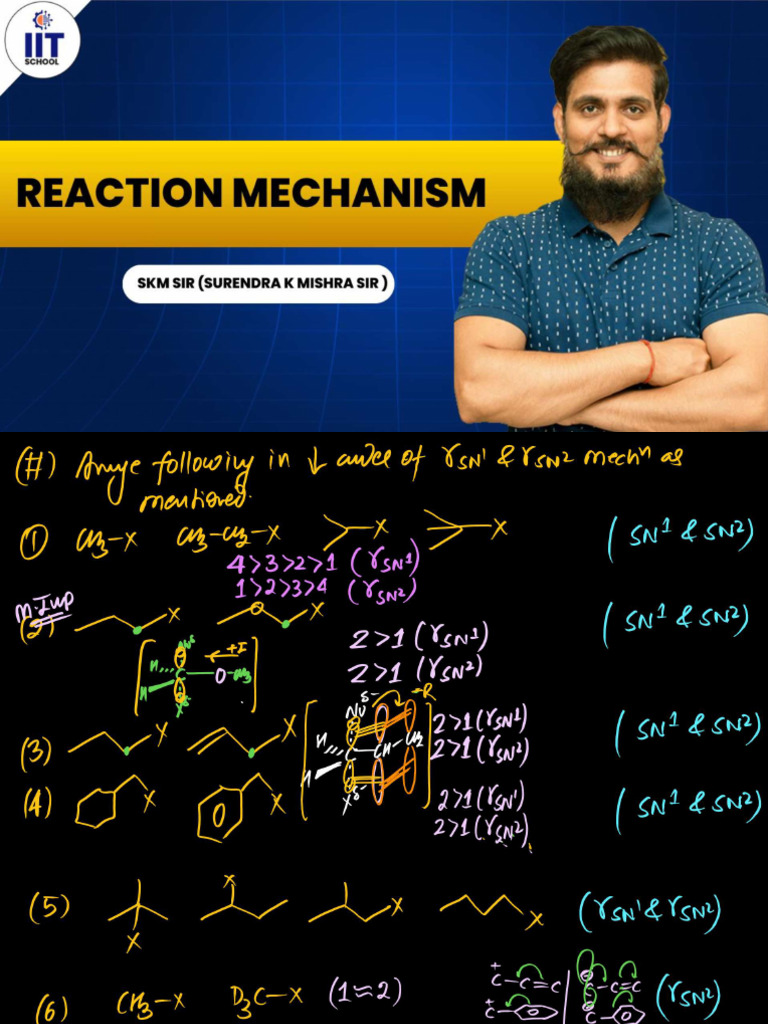 Reaction Mechanism - L-17 (Class Notes) - Finkelstein Reaction, Swartz ...