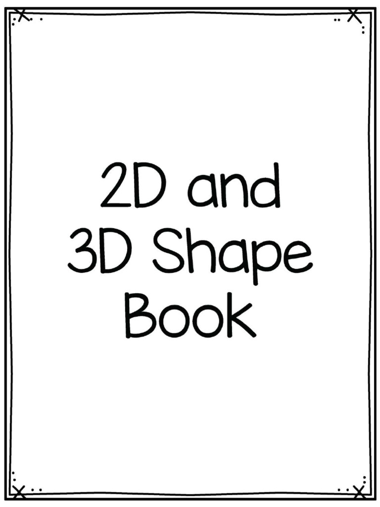 2d and 3d Shape Book A | PDF