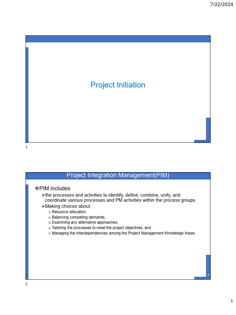 Project Initiation | PDF