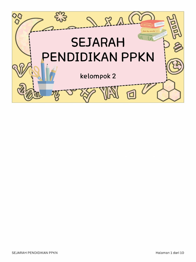 SEJARAH PENDIDIKAN PPKN (6) | PDF