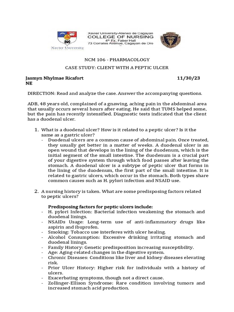 Ricafort_ncm 106 Case Study | PDF