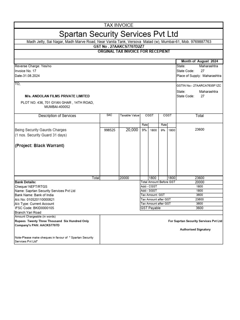 Spartan Security August 2024 | PDF