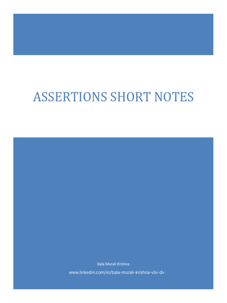 Assertions New | PDF
