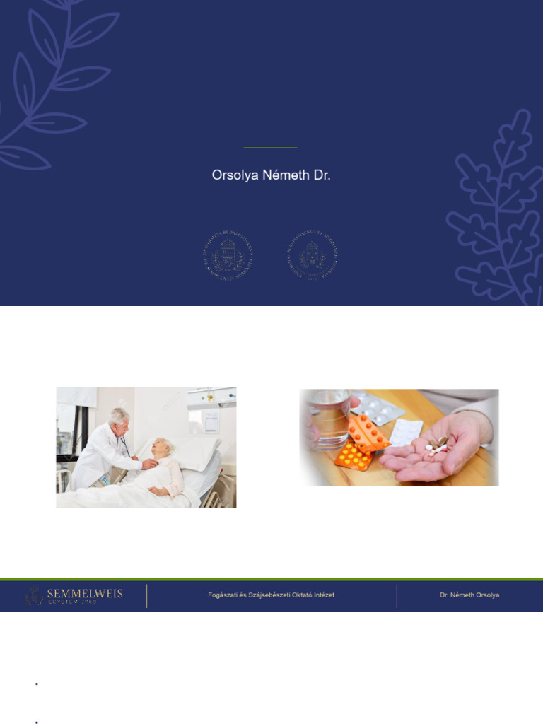 Oral Symptoms Caused by General Diseases of The Elderly Analysis of ...