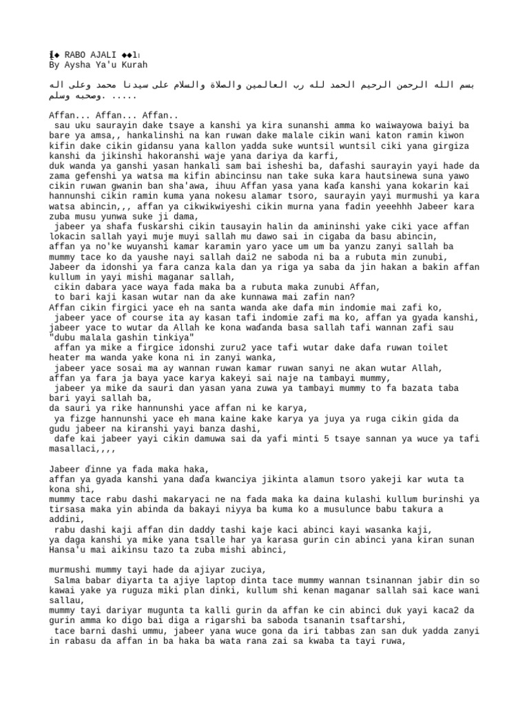 'RABO AJALI COMPLETE-1-1(0) | PDF