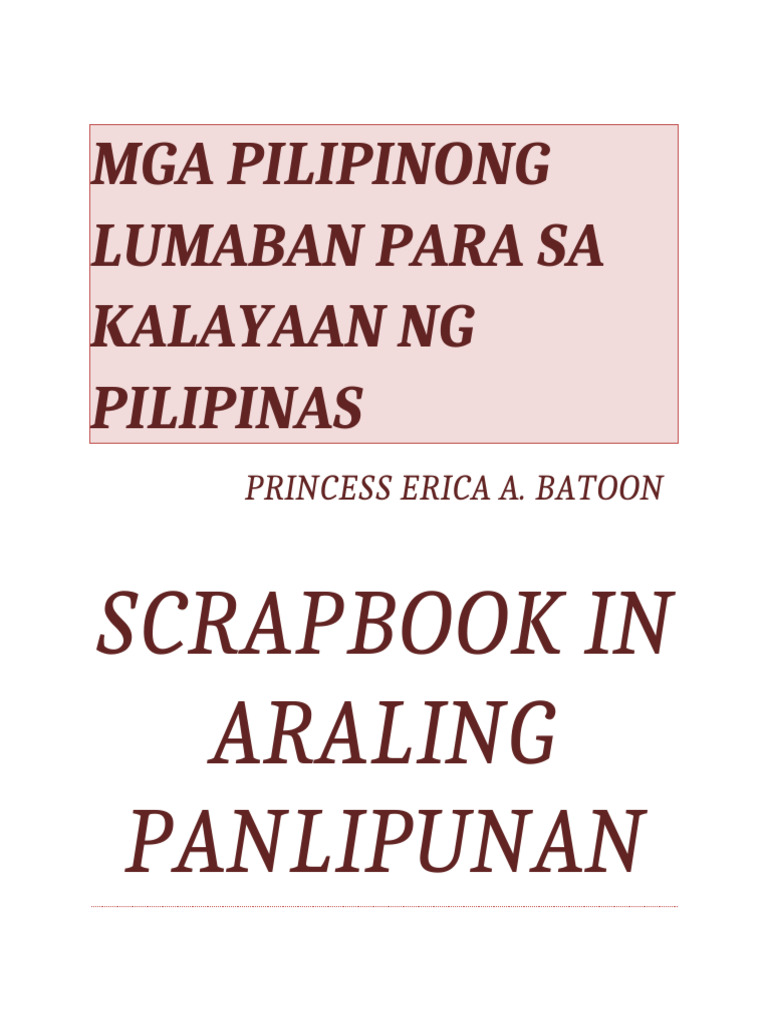 Mga Pilipinong Lumaban para Sa Kalayaan NG Pilipinas | PDF