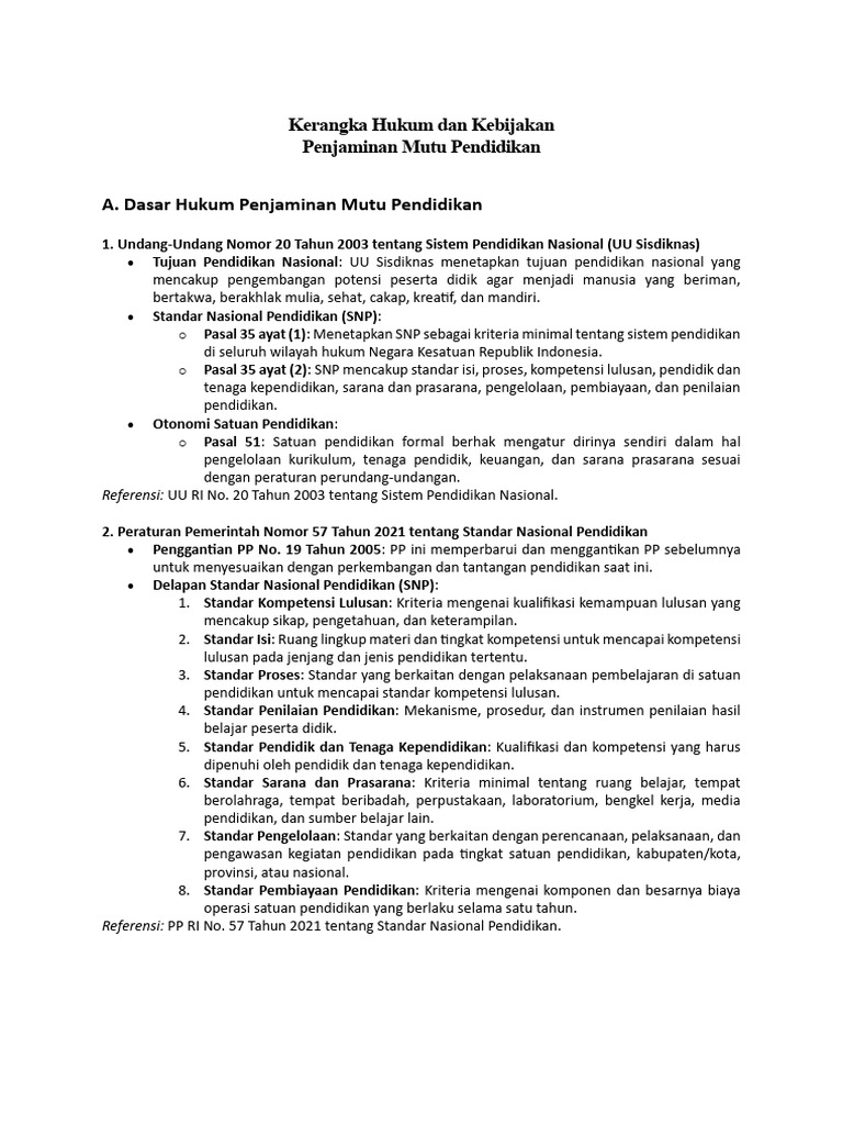 Kerangka Hukum Dan Kebijakan | PDF