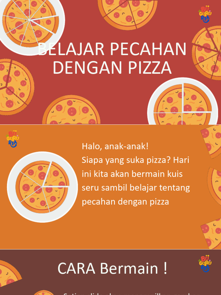 Belajar Pecahan Dengan Pizza | PDF
