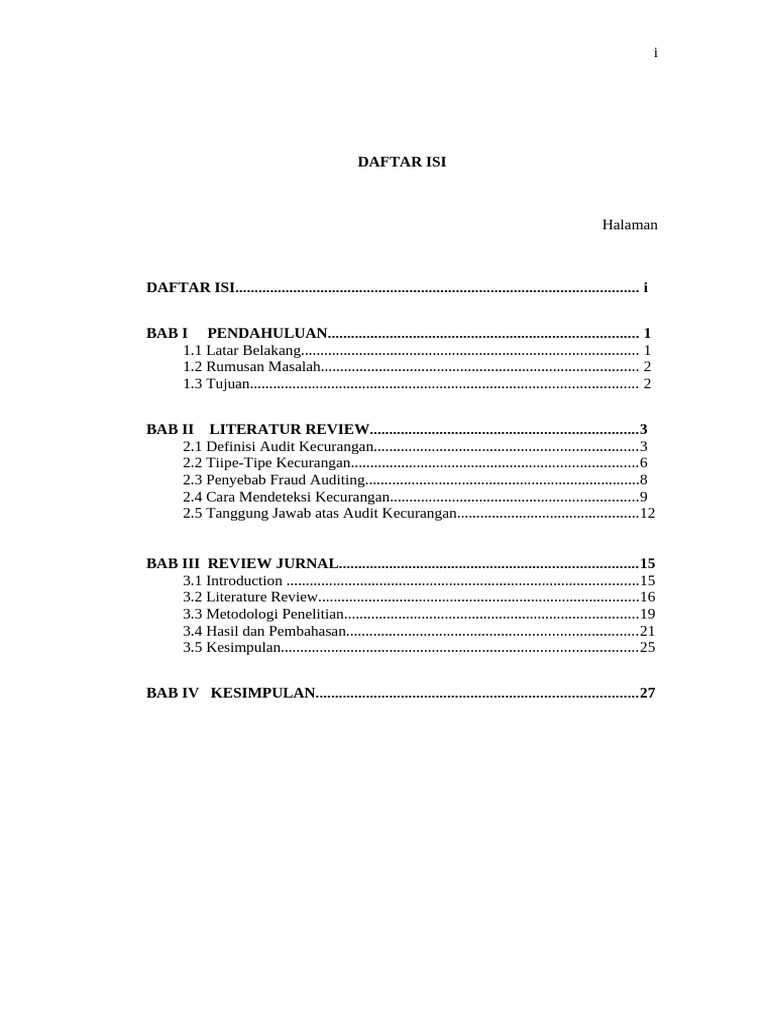 Daftar Isi | PDF