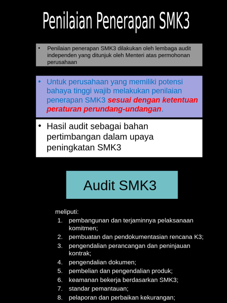 Audit SMK3 | PDF