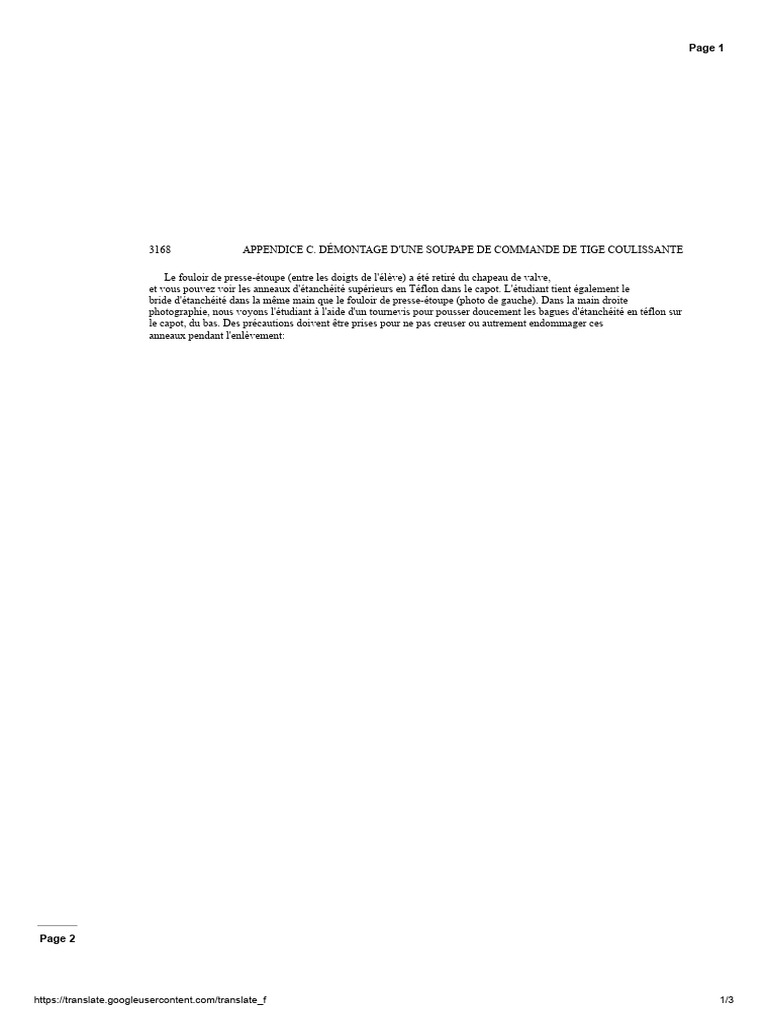 Appendix C Disassembly of A Sliding-Stem - 2 - 1 - French | PDF