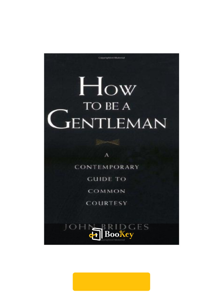 How To Be A Gentleman | PDF