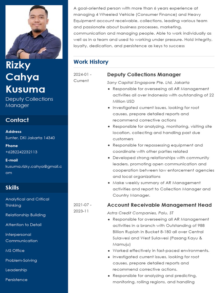 Rizky CahyaKusuma Resume PDF | PDF