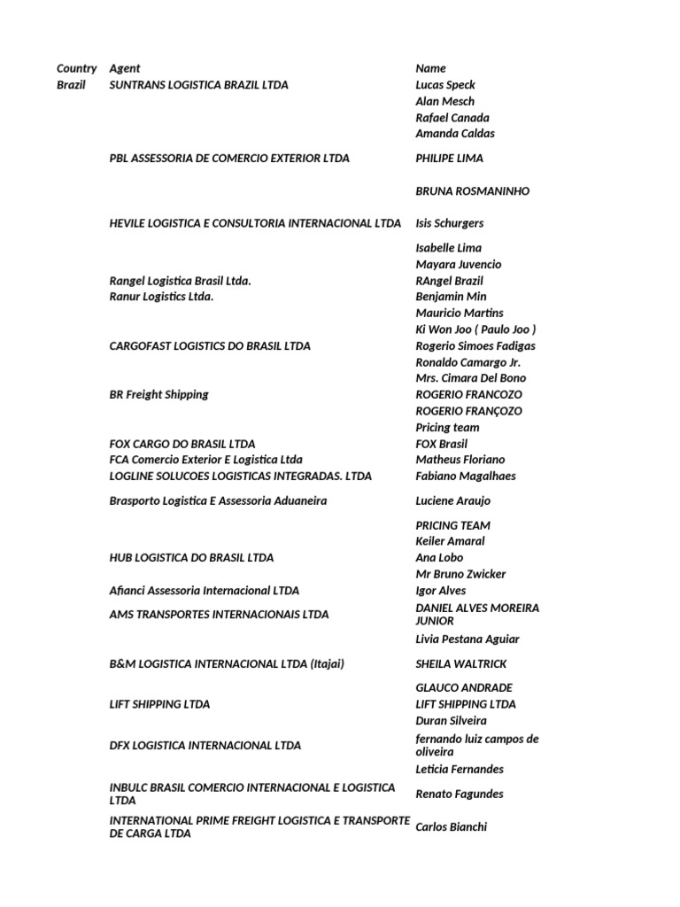 JC Trans Agents | PDF
