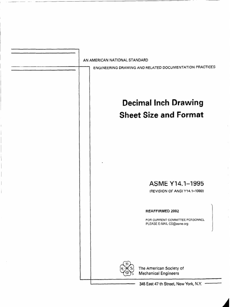 Asme Y14.1 | PDF