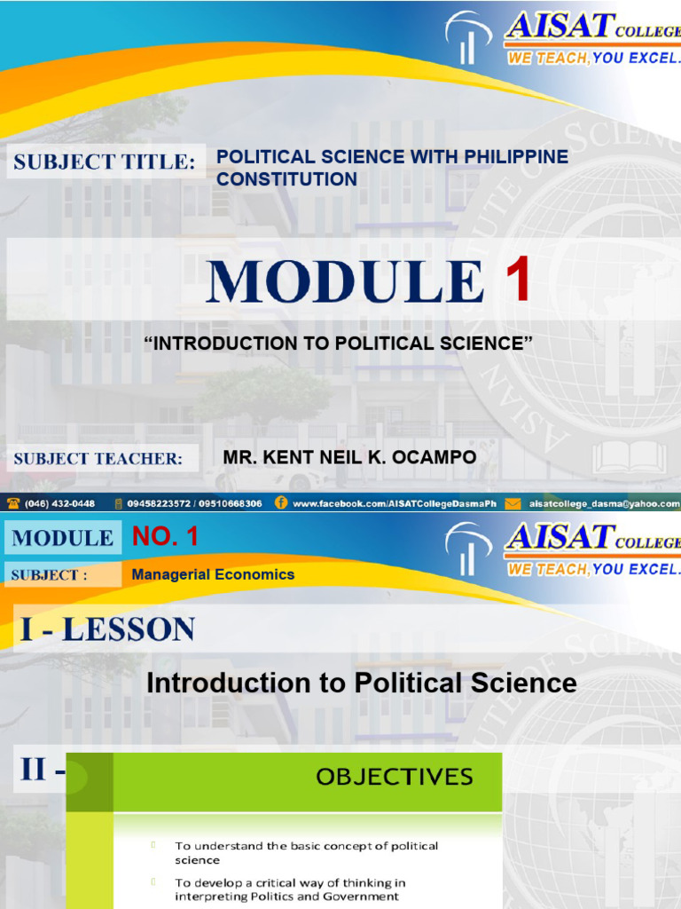 SEM1 Module1 SocSci PPT 2022 | PDF