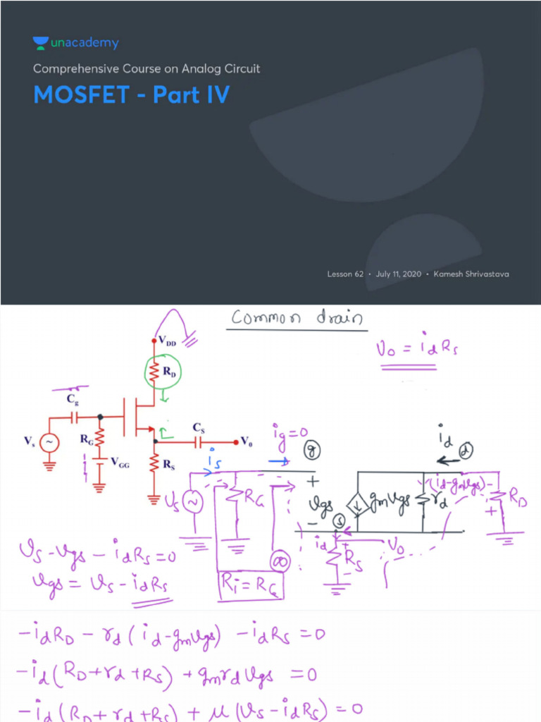 Mosfet - Part IV | PDF