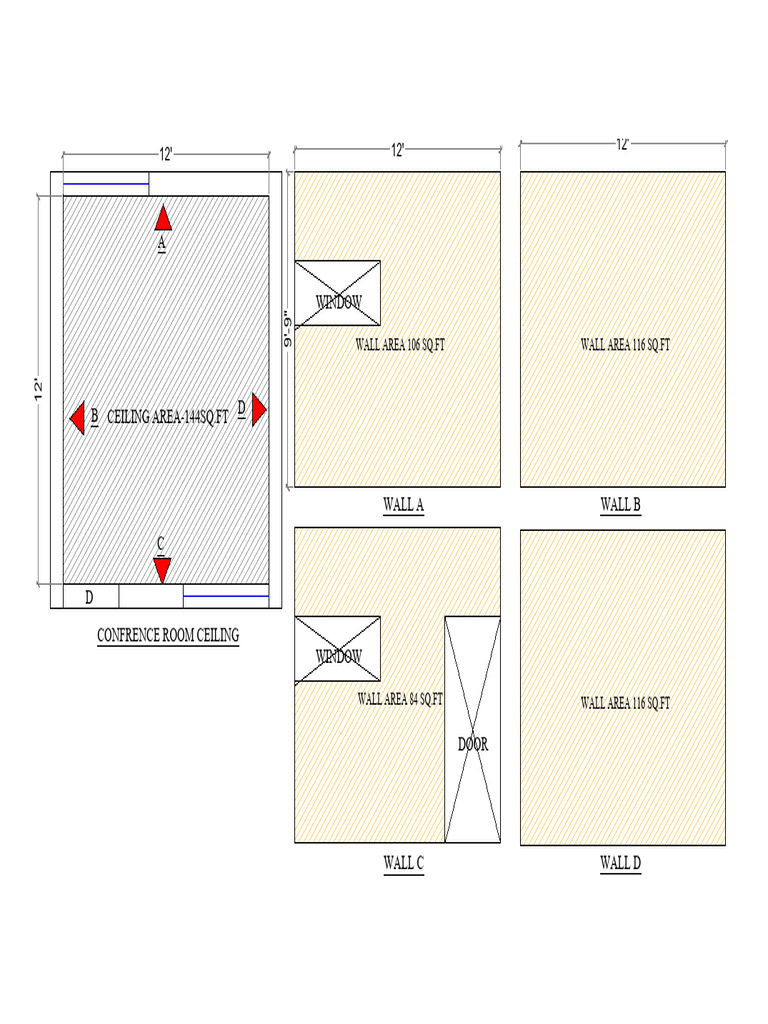 Confrence Room Area Calculation | PDF