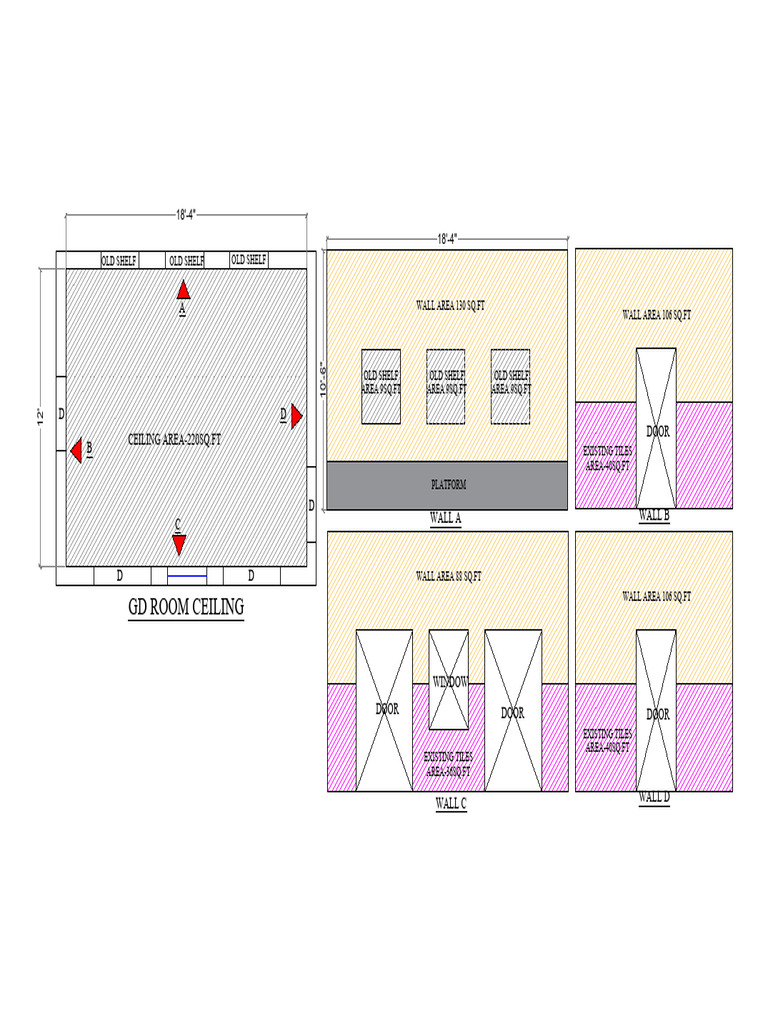 GD Room Area Calculation | PDF