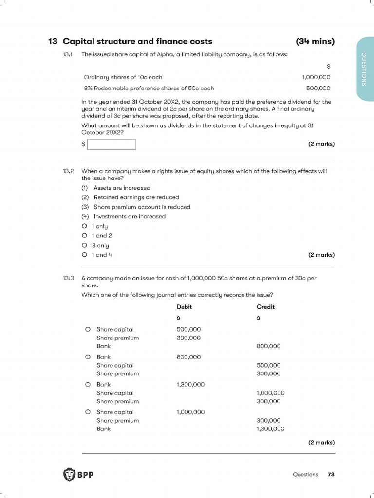 F3 FFA BPP Revision Kit 2024 13 | PDF