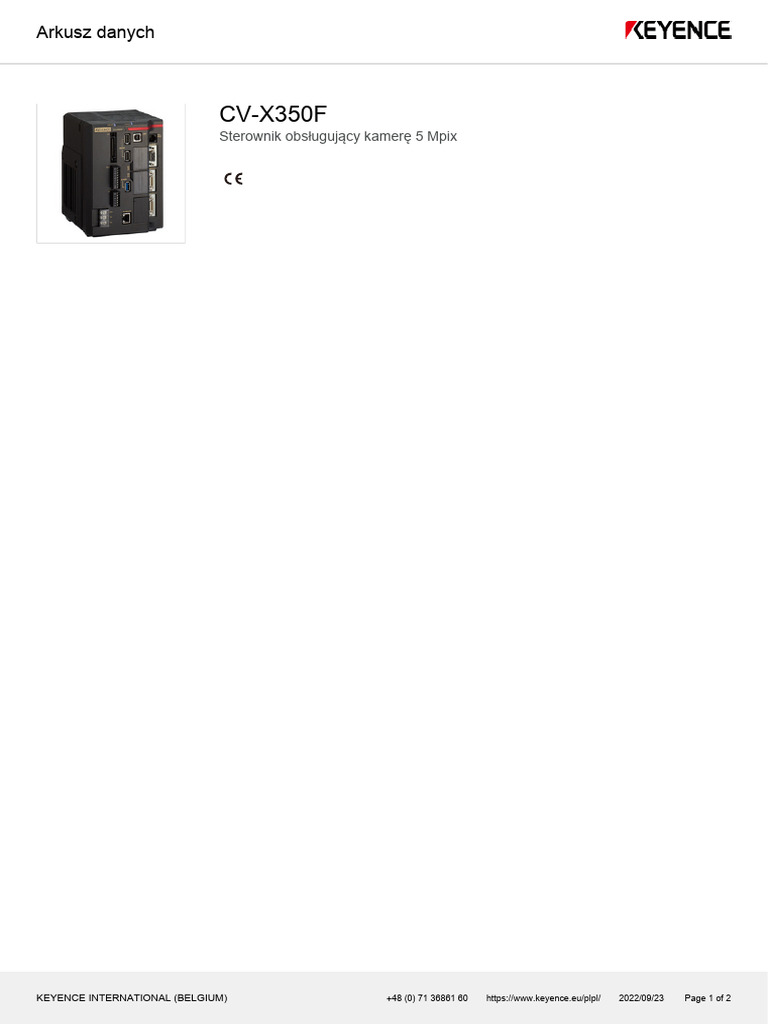 CV X350F Datasheet | PDF