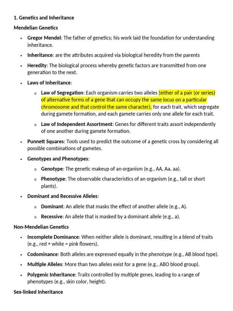 Biology Summary Notes | PDF