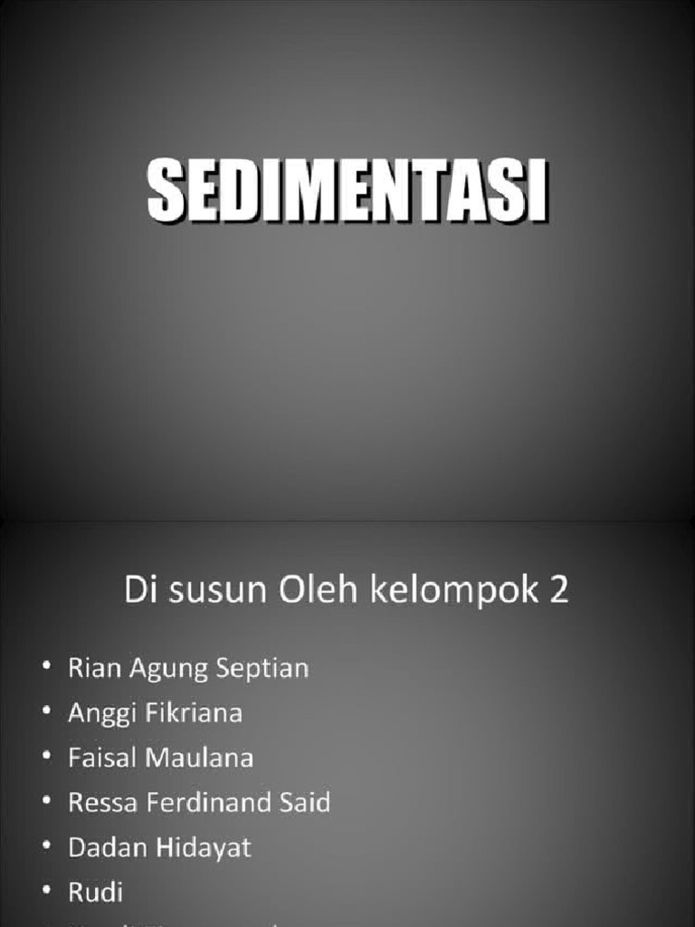 Pert 11. SedimentAsi Lanjutan | PDF